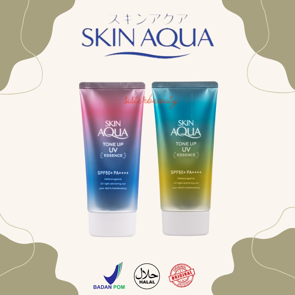 Jual SisterBeauty - [BPOM] Skin Aqua Tone Up UV Essence SPF 50+ PA++++ 40gr | Shopee Indonesia