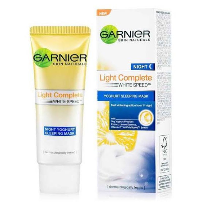 Jual Garnier Light Complete Yoghurt Sleeping Mask Night 20ml | Shopee ...