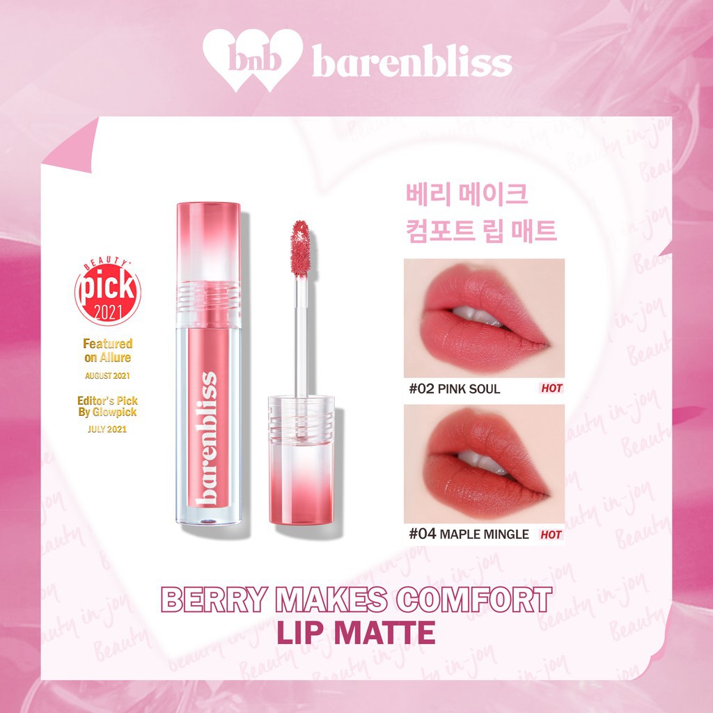 Jual BNB barenbliss Berry Makes Comfort Lip Matte Kosmetik Korea ...