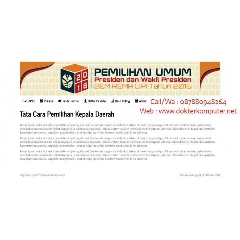 Jual Aplikasi -Program Aplikasi E-Voting berbasis Web | Shopee Indonesia