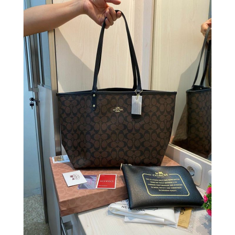 Jual Coach tote bag pouch | Shopee Indonesia