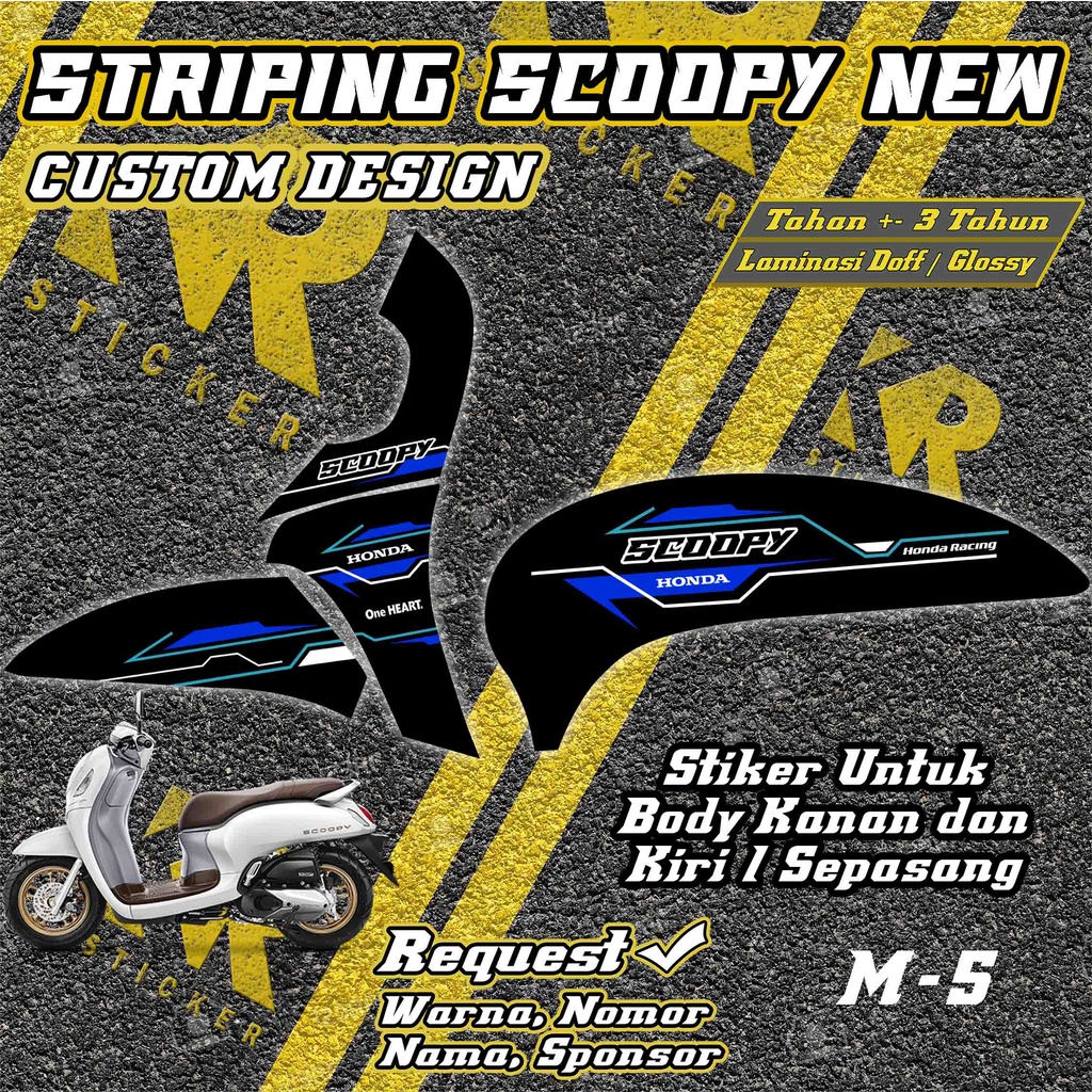 Jual Stiker striping Scoopy New | Custom Desain | sticker scoopy ...