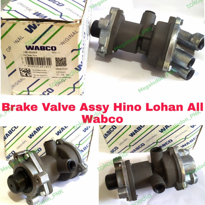 Jual Foot Brake Valve assy hino lohan S4716-03311 all hino lohan WABCO ...