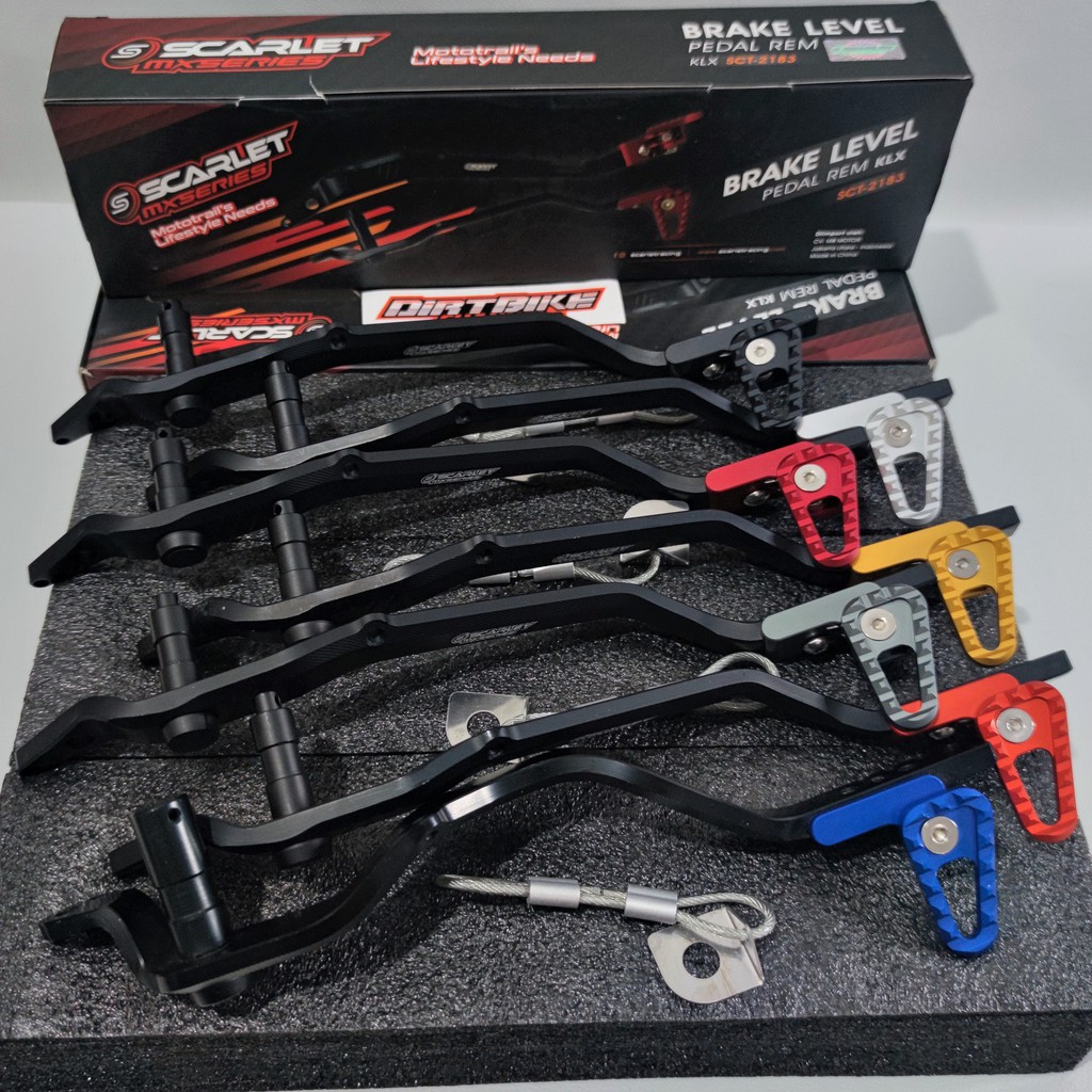 Jual PEDAL REM TUAS REM LIPAT FULL CNC KLX DTRACKER 150 SCARLET RACING ...