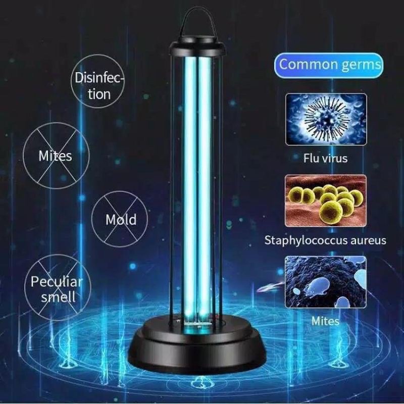 Jual READY UV sterilizer ruangan 38 watt lampu LED UV sterilizer ruangan / anti virus + Remote ...