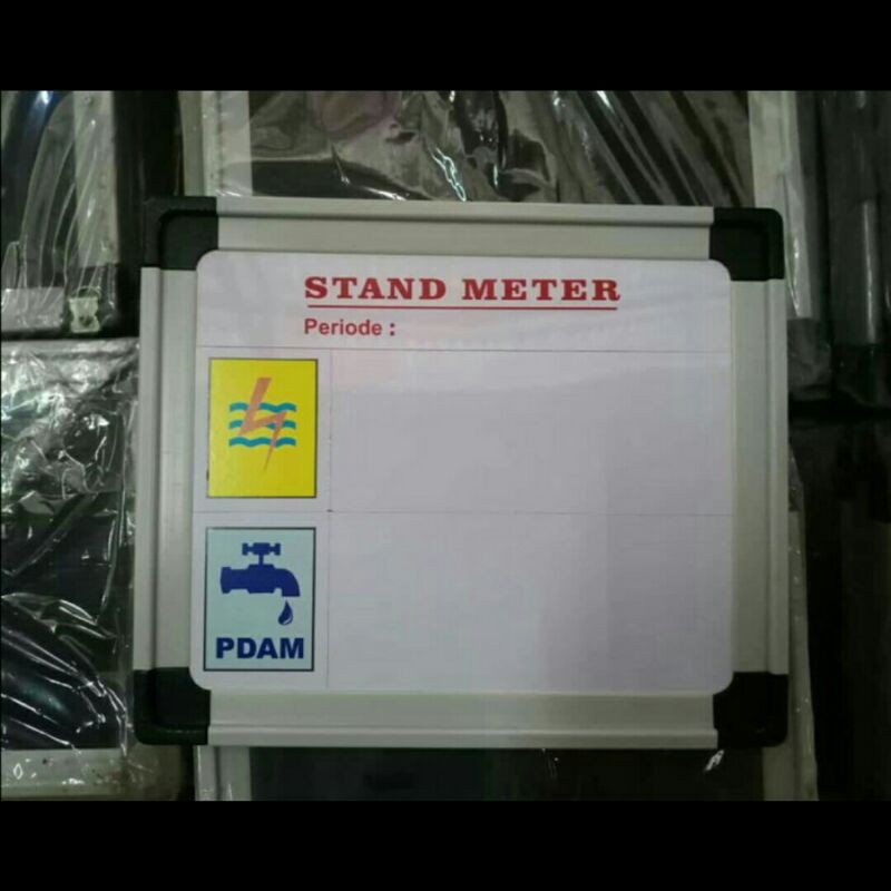 Jual PAPAN STAND METER PLN / PAM (WHITE BOARD) | Shopee Indonesia