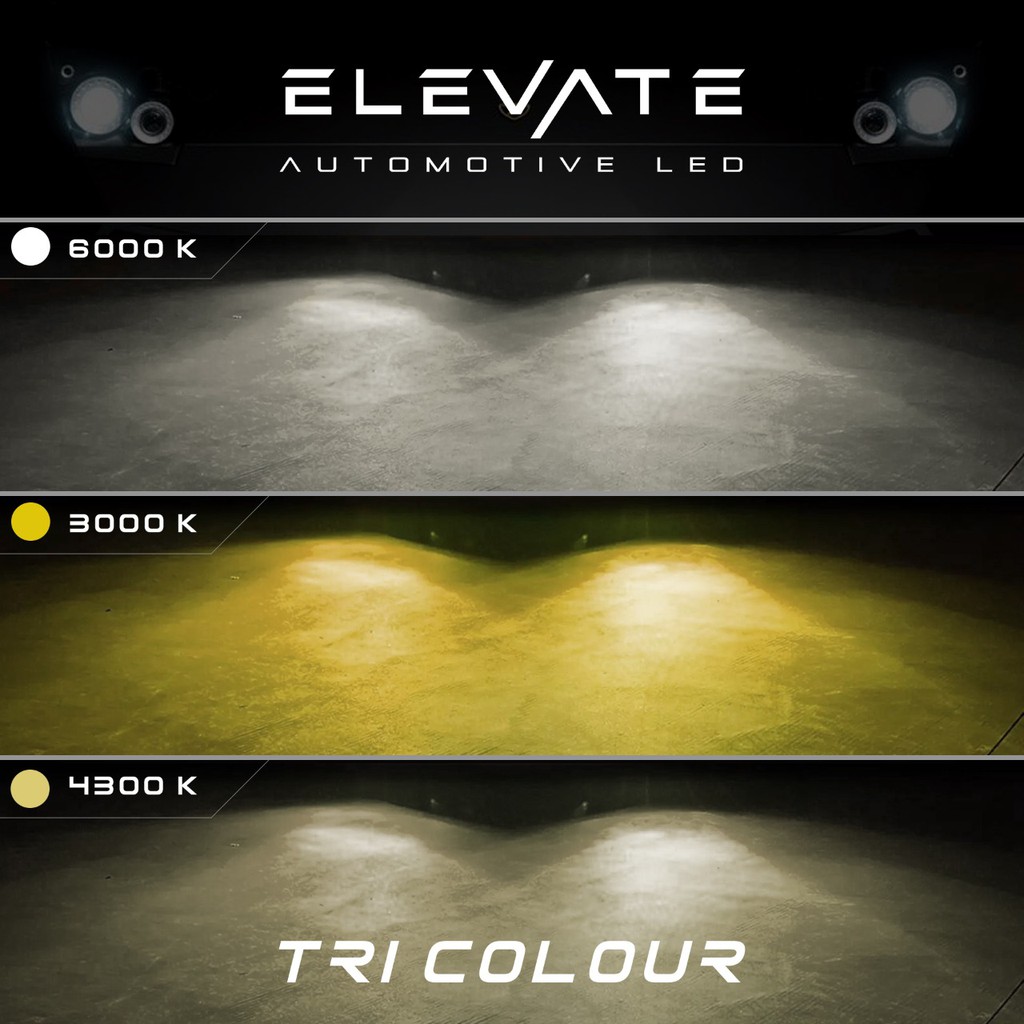 Jual LED Tricolor H11 Foglights / Foglamp 6000K ; 4300K ; 3000K ...