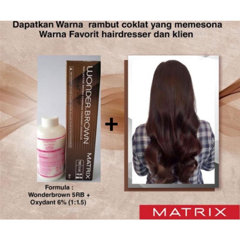 Jual Cat rambut matrix wonder brown WB 5 RB pewarna rambut matrix ...