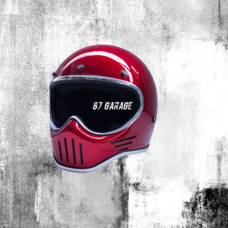 Jual HELM CUSTOM KLASIK RETRO CHOPPER BOBBER JAPSTYLE CLASSIC FULLFACE ...