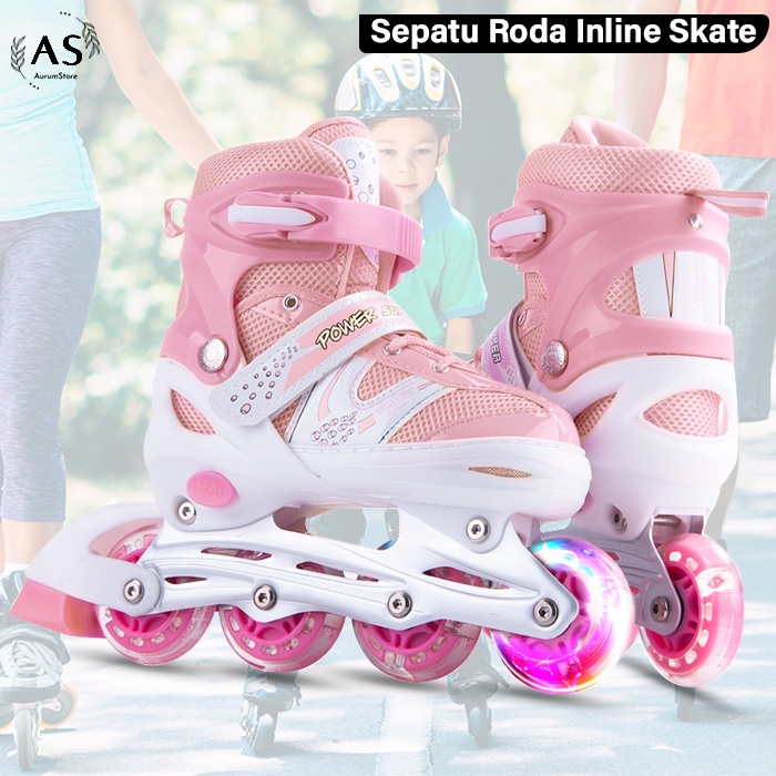 Jual Sepatu roda inline skate POWER SUPERB Size S M L FREE KUNCI ...