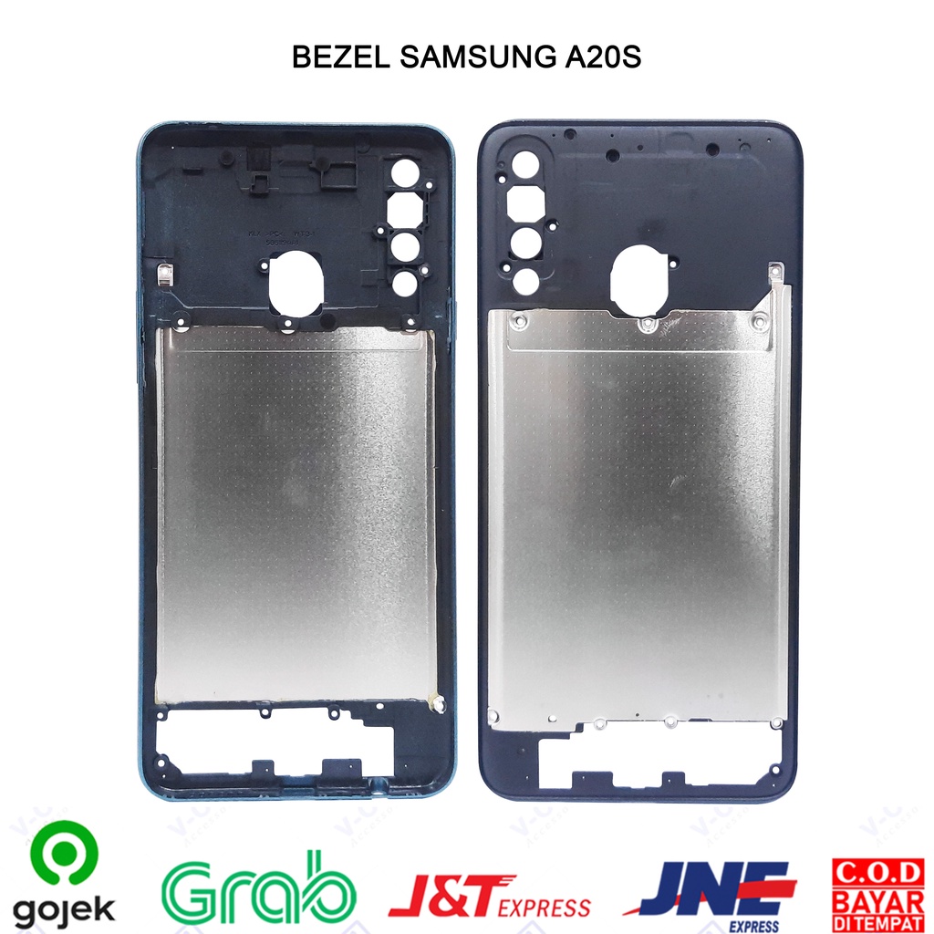 Jual BEZEL TULANG TENGAH FRAME SAMSUNG A20S | Shopee Indonesia