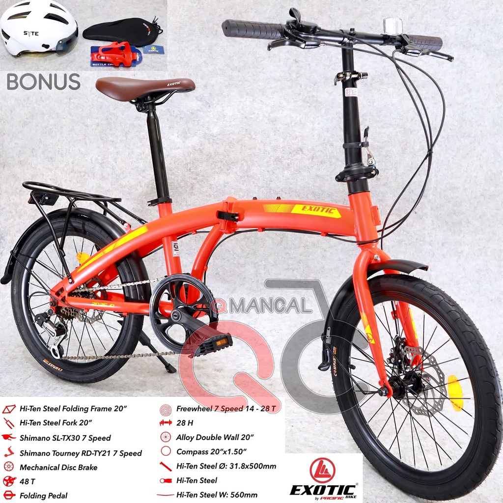 Jual Sepeda Lipat Bonus Helm Gelpad Bottlecage Exotic 2026 AR Resmi ...