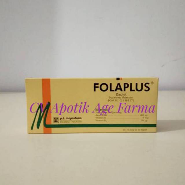 Jual Folaplus Caplet isi 100 (Meprofarm) | Shopee Indonesia