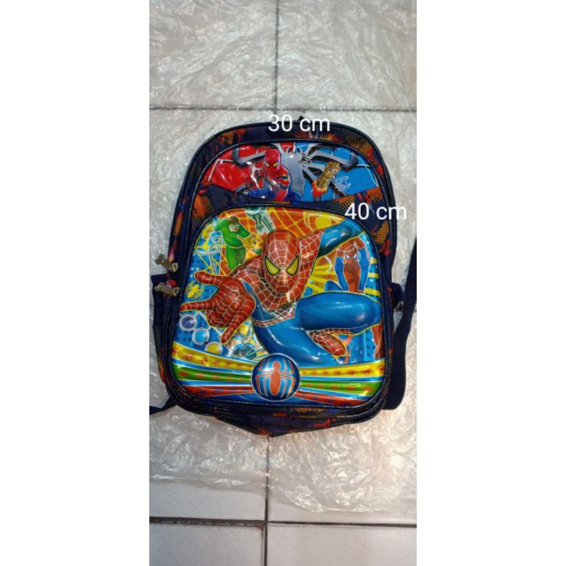 Jual tas anak sd tk paud sekolah cowok laki ransel spiderman | Shopee Indonesia
