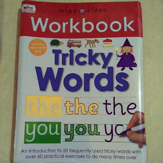Jual Buku anak import workbook tricky words | Shopee Indonesia