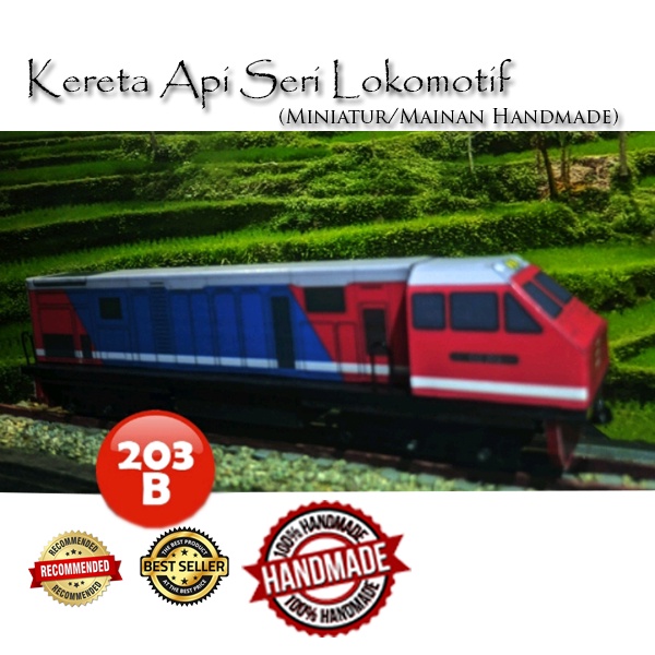 Jual Kereta Api Indonesia Seri LOKOMOTIF (Miniatur/Mainan Handmade ...