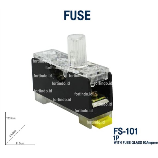 Jual Fuse Kubur FS-101 1 POLE 10 Ampere MERK FORT | Shopee Indonesia