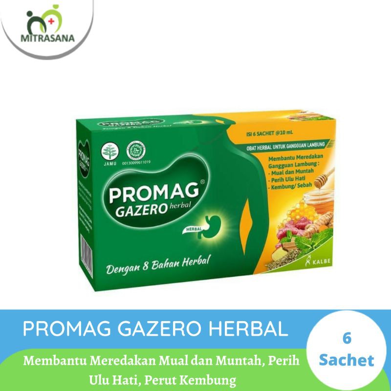 Jual Promag Gazero Herbal Box Isi 6 Sachet | Shopee Indonesia