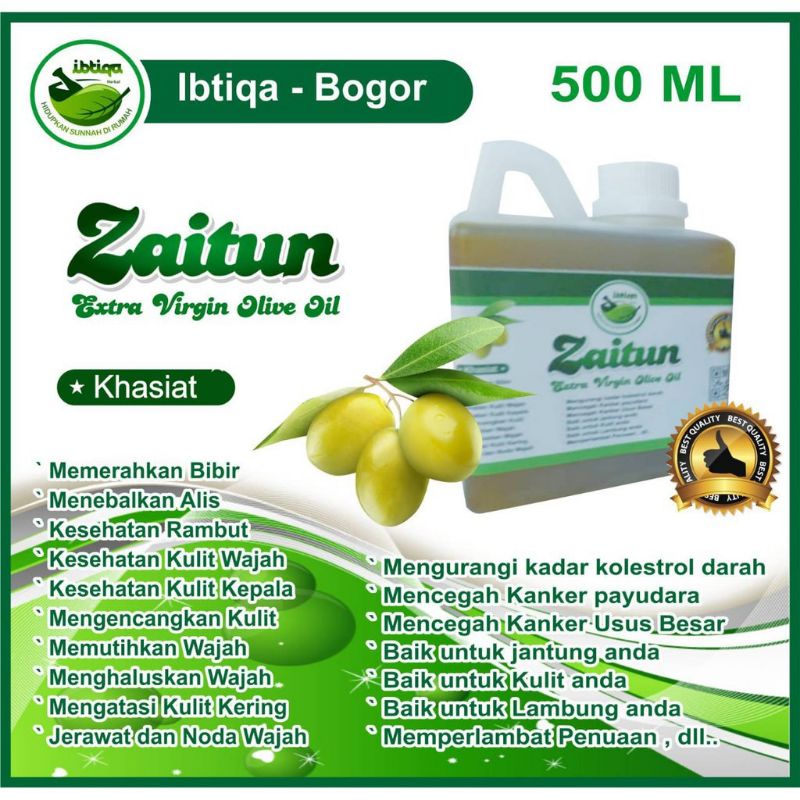 Jual minyak zaitun extra virgin olive oil 500 ml minyak zaitun ibtiqo ...