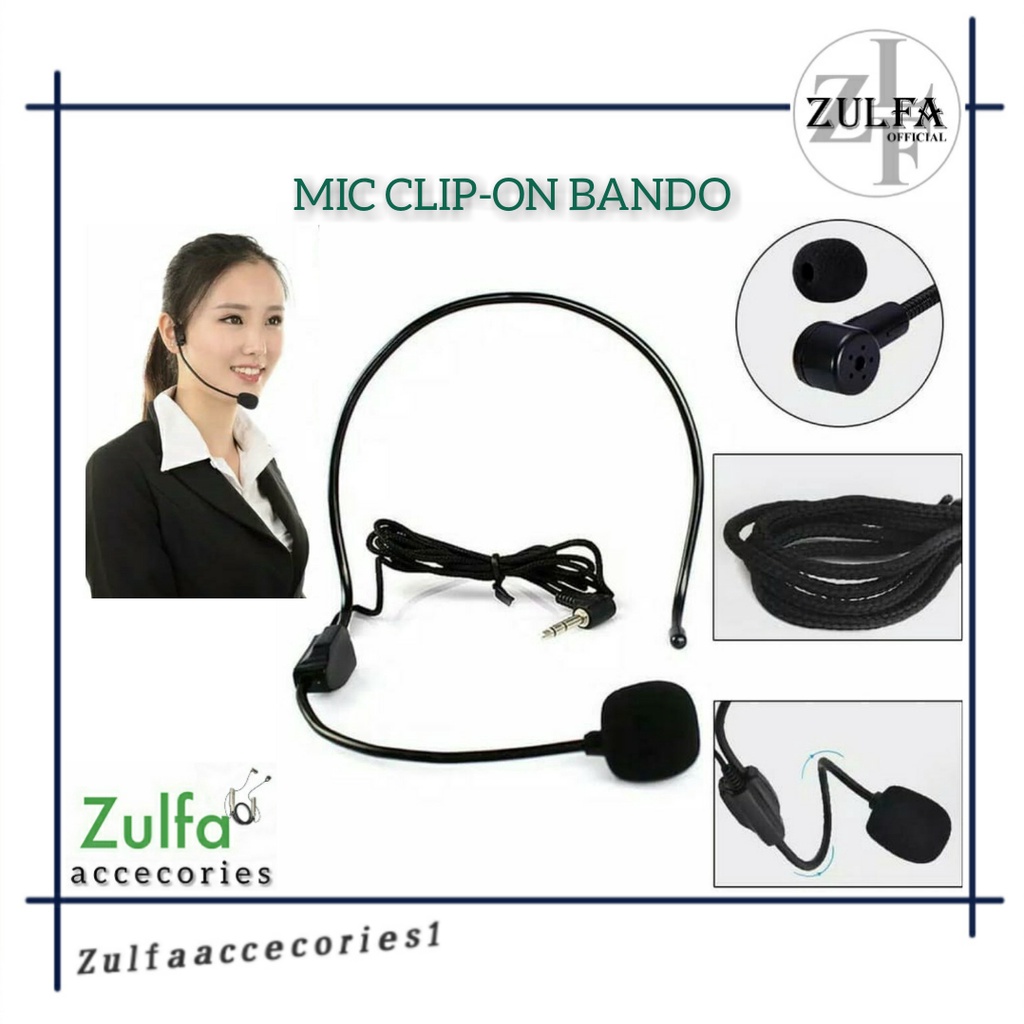 Jual Mic Clip On Bando - Microphone Rekam Youtuber Tiktok | Shopee ...