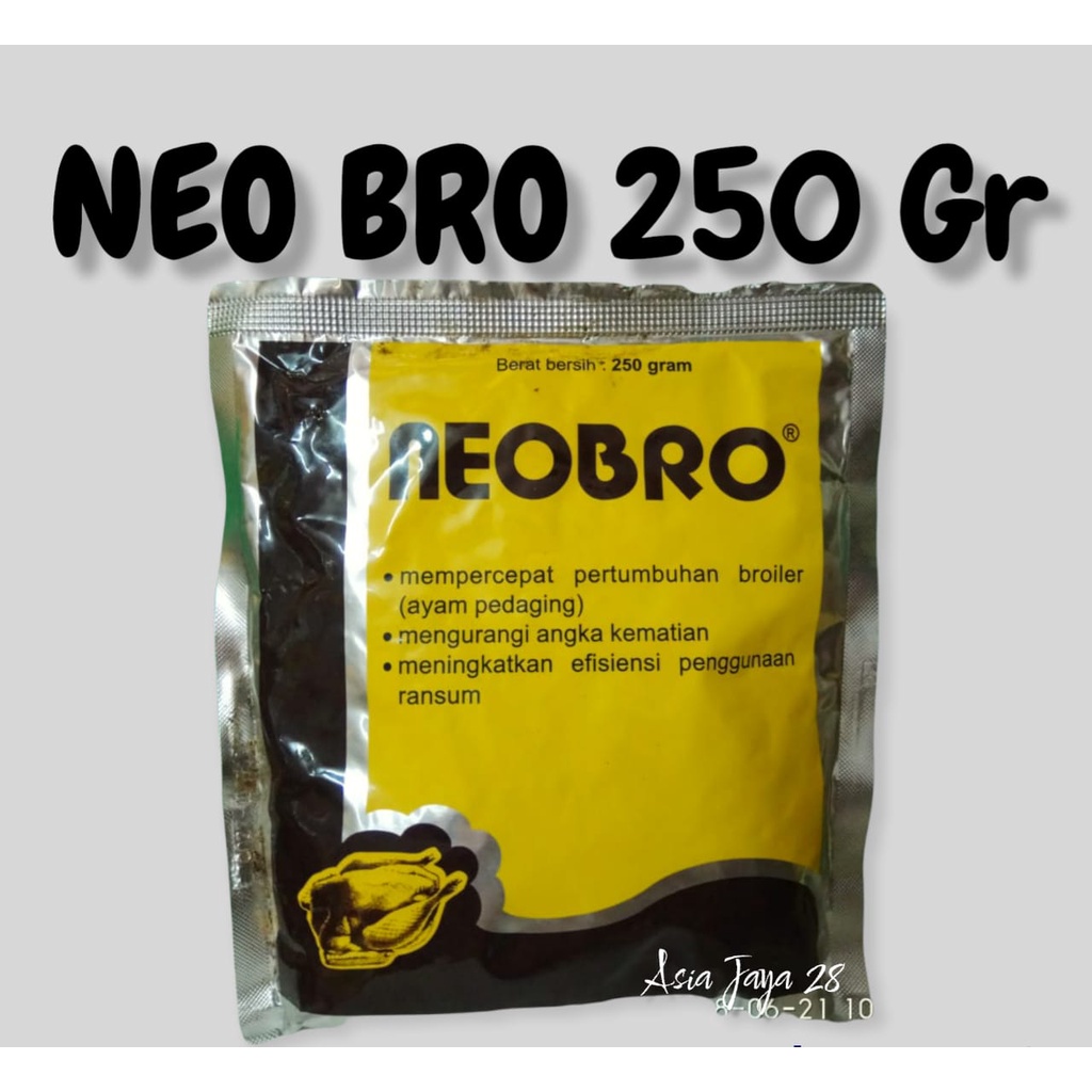Jual NEOBRO 250gr - Vitamin Penambah Berat Penggemuk Ayam Broiler ...