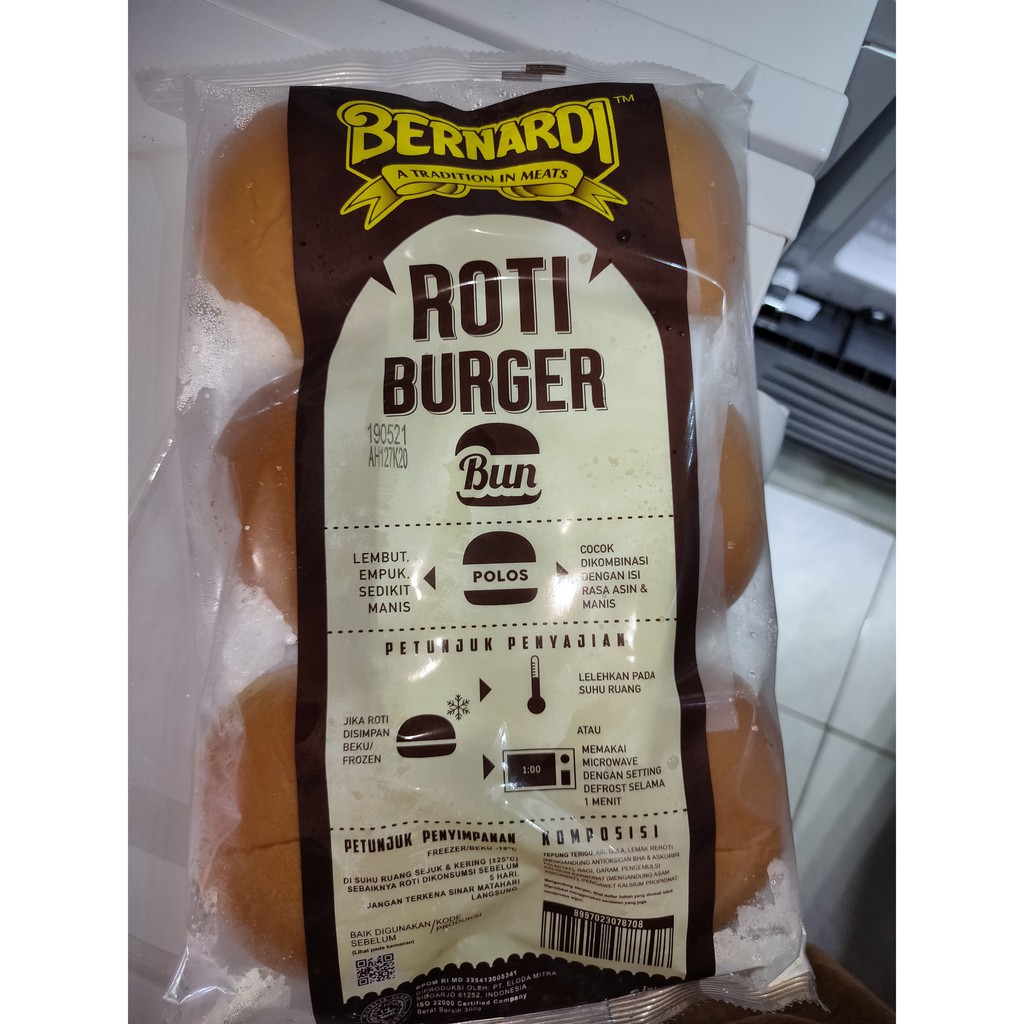 Jual roti burger bun bernardi polos dan wijen isi 6 pcs | Shopee Indonesia