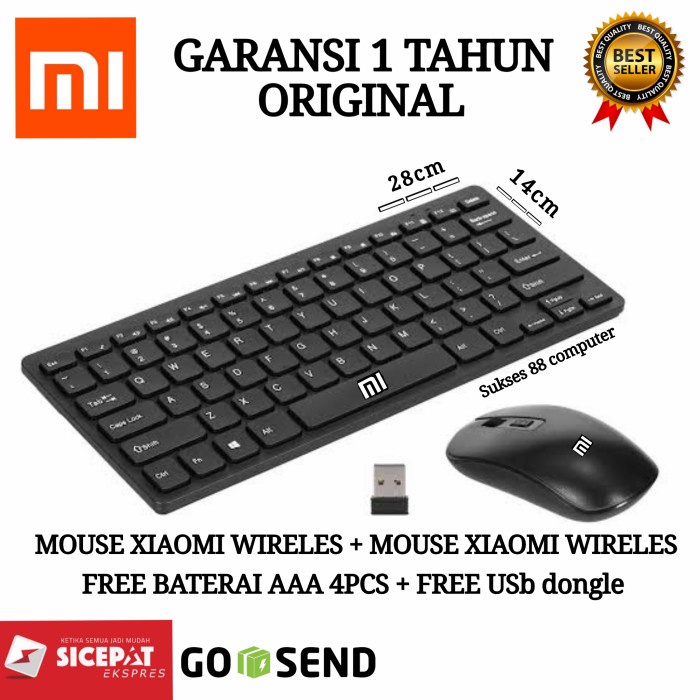 Jual Paket Keyboard Wireless + Mouse Wireless Merek Sunrose T80 ...