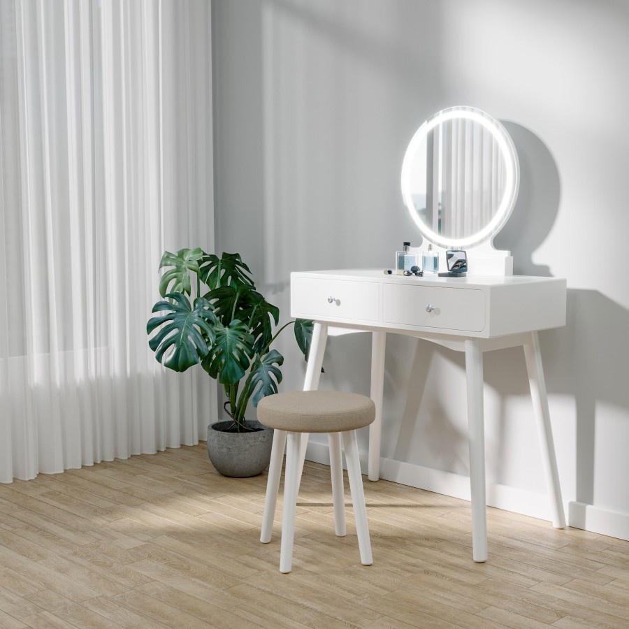 Jual Meja Rias Minimalis Warna Putih Meja Makeup Dressing Table Modern ...
