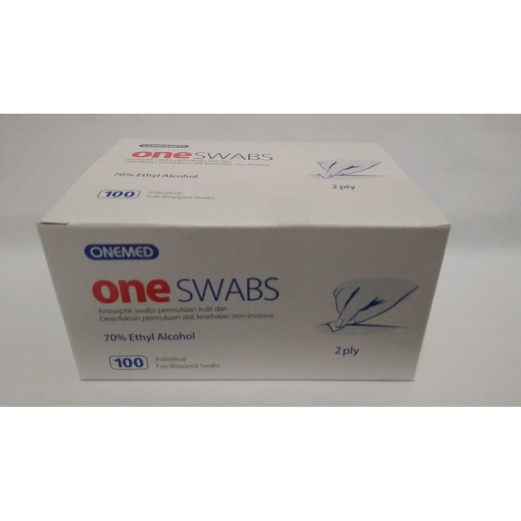 Jual TISSUE ALKOHOL/ALCOHOL SWABS/box isi 100 lembar/kapas alkohol/ONE ...