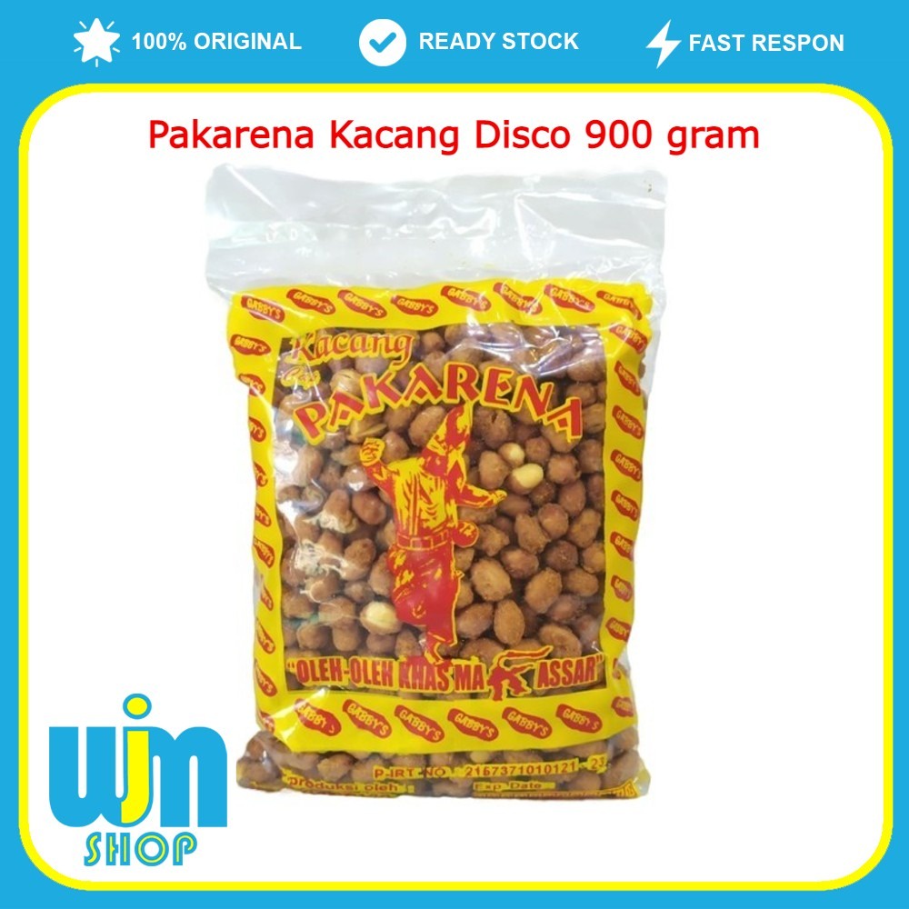 Jual Pakarena Kacang Disco 900 Gram Cemilan Khas Makassar | Shopee ...