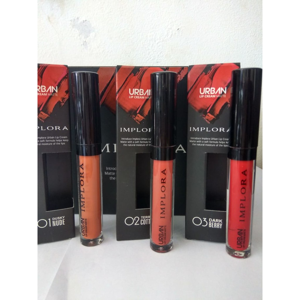 Jual Implora Lip Cream Matte Original BPOM Warna Lengkap | Shopee Indonesia