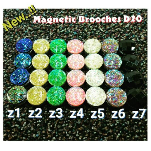 Jual Bros pin magnet bross badak d20 hijab cantik mewah murah | Shopee ...