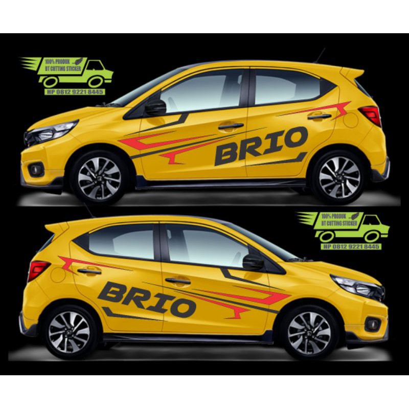 Jual BT Sticker mobil honda new brio stiker variasi honda brio stiker ...