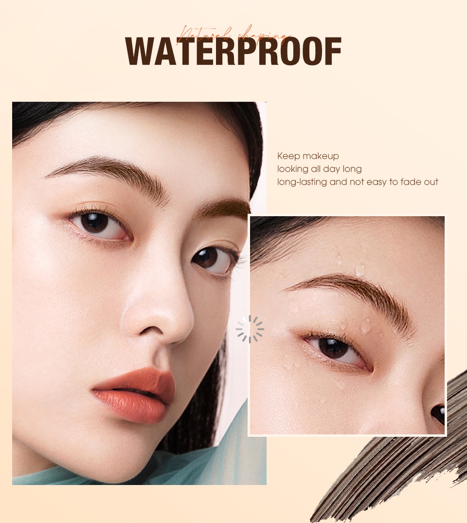 Jual O.TWO.O Waterproof eyebrow cream & powder gel pomade with eyebrow ...
