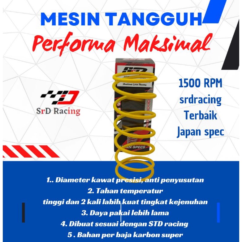 Jual PER CVT 1000 1500 RPM 2000 rpm PCX 150 VARIO NMAX VARIO 125 PCX ...