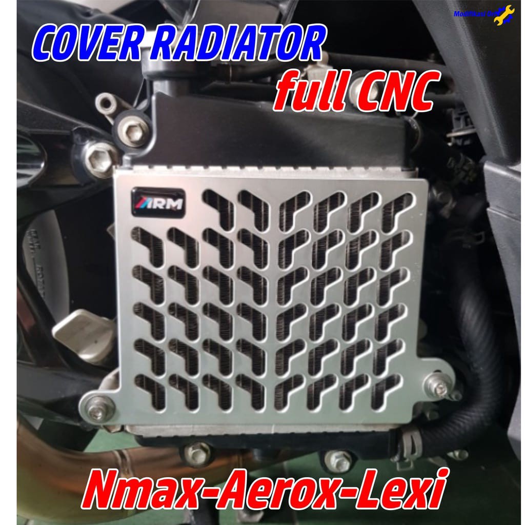 Jual TUTUP RADIATOR NMAX COVER RADIATOR SILVER NMAX AEROX CNC Penutup ...