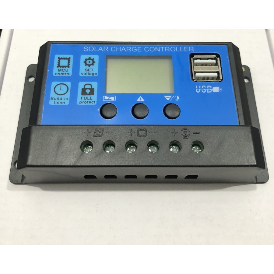 Jual Solar Charge Controller 20A (PWM) - Biru | Shopee Indonesia