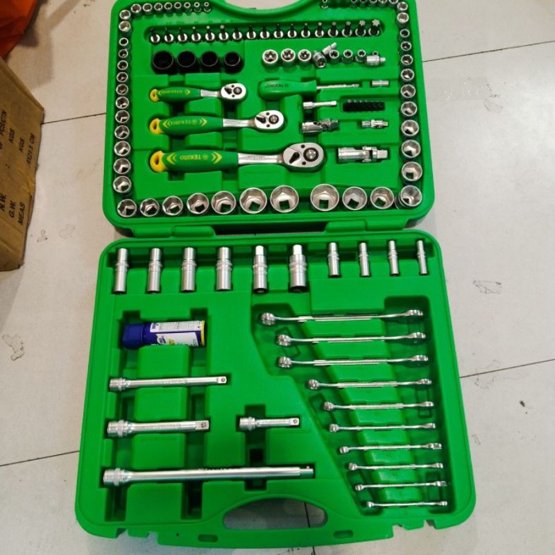 Jual Tekiro kunci sock / socket set 120 pcs 6 PT box plastik | Shopee Indonesia