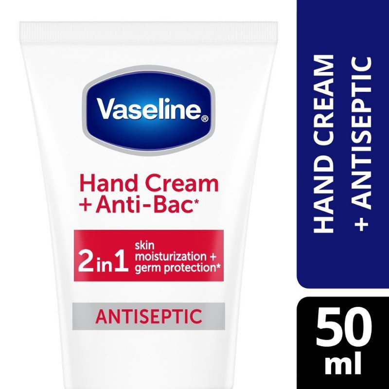 Jual Vaseline Hand Cream + Anti-Bac 2in1 50ml | Shopee Indonesia