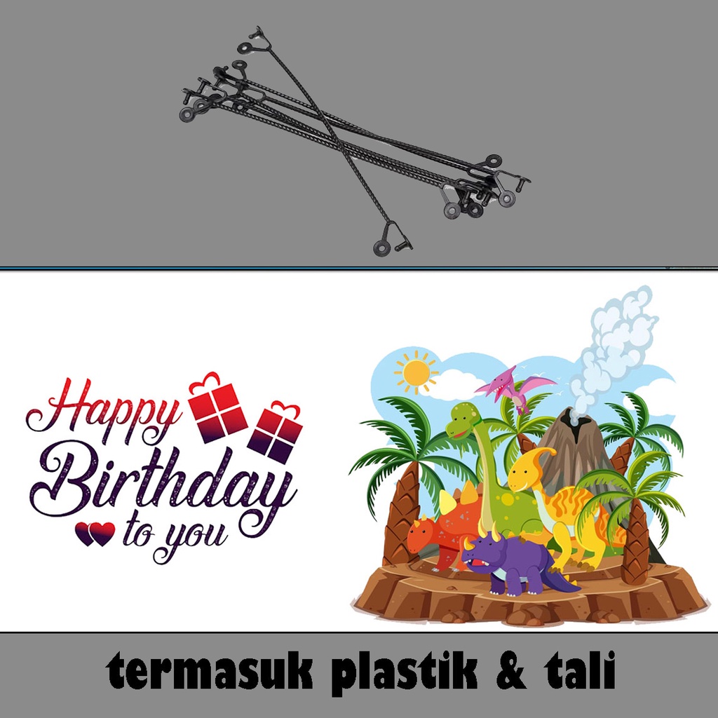 Jual tas sovenir snack ulang tahun (UK 20X35CM) costume plastik label ...