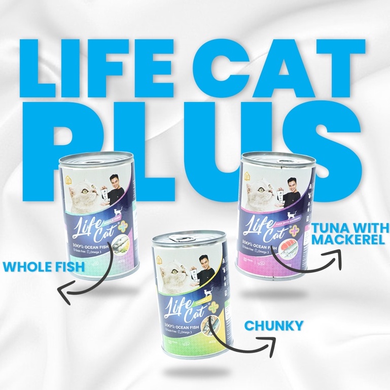 Jual Life Cat Can Plus Makanan Kucing Basah Kaleng 400 gr | Shopee ...