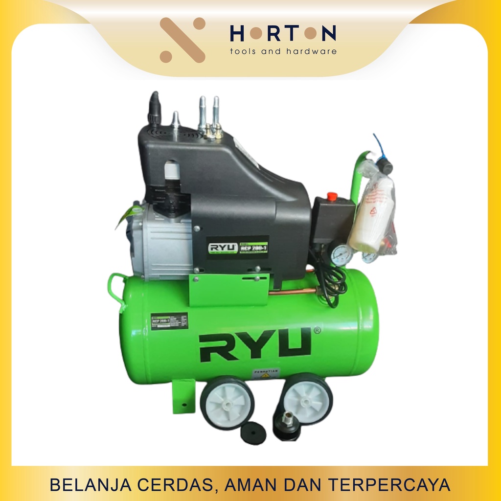 Jual RYU Mesin Kompressor RCP 200 - 1 / Compressor 2 HP 35 LIter ...