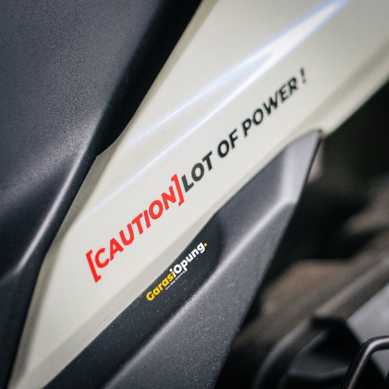 Jual Sticker Stiker Caution LOT OF POWER - Cutting | Shopee Indonesia