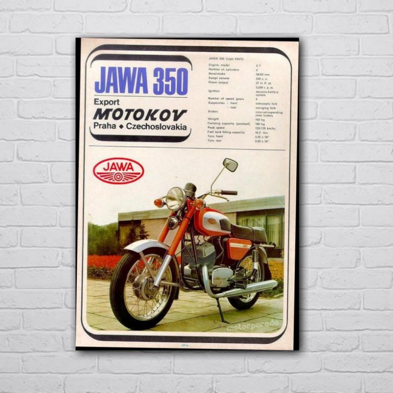 Jual poster otomotif / wall collage poster iklan motor jadul | Shopee ...