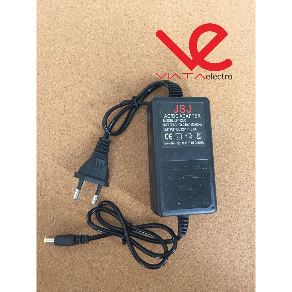 Jual Adaptor DC12V 3A power supply 12V 12V-3A 3 AMPERE ups | Shopee ...