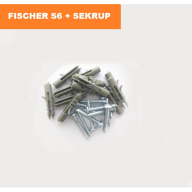 Jual Fisher S6 Sekrup Baut Dinding Tembok Tutup Skrup Fiser Gypsum ...