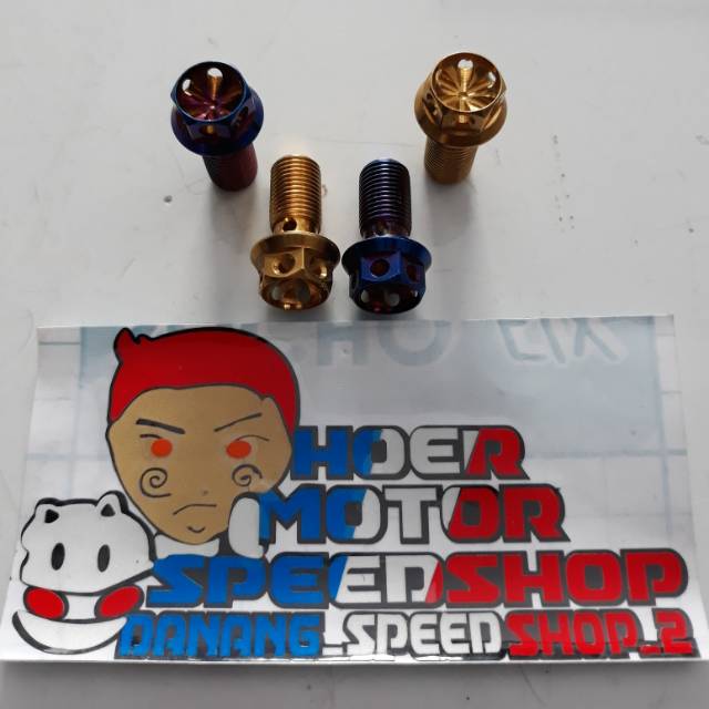 Jual Baut probolt kaliper drat halus buat kaliper Nissin Brembo Monoblok 4 piston 2 piston cnc ...