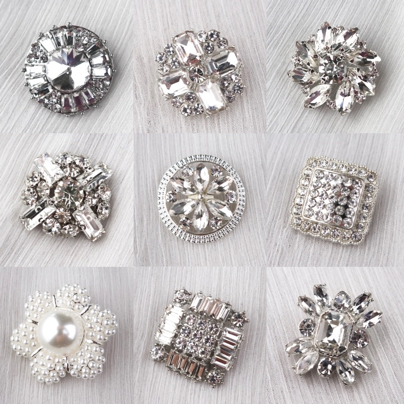 Jual Kancing Payet Mutiara Premium Mewah | Mix Fancy Button | Kristal ...