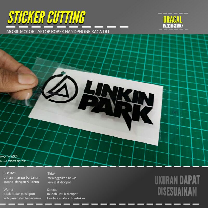 Jual STIKER LINKIN PARK STIKER CUTTING TRANSPARAN LOGO DLL | Shopee ...