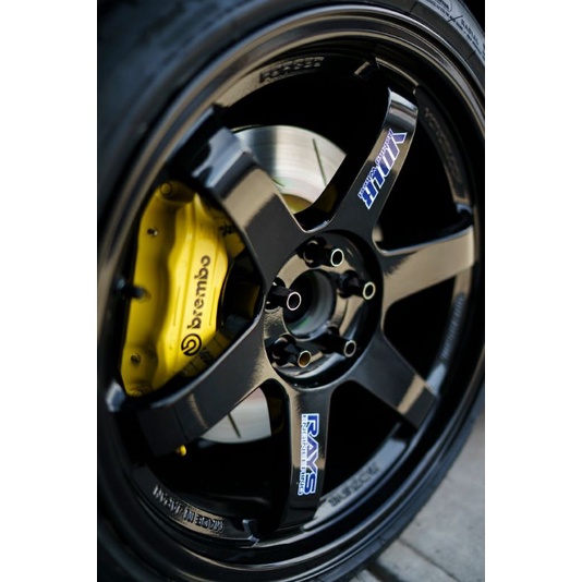 Jual stiker velg mobil VOLK RAYS ENGINEERING TE37 PAIR Decals rims TE37 ...